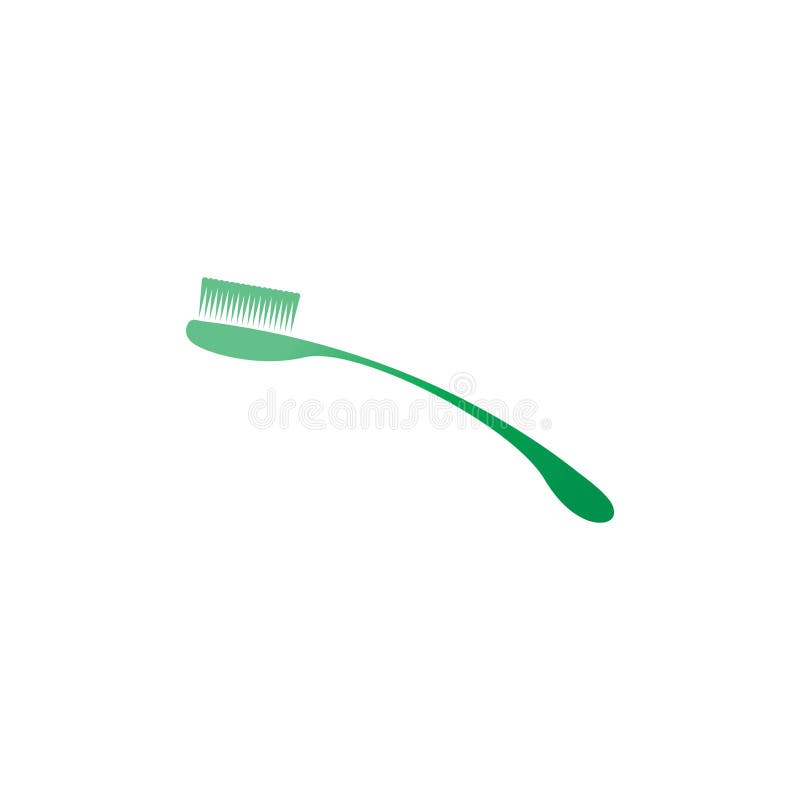 Toothbrush Icon Logo Design Template Illustration Stock Illustration ...