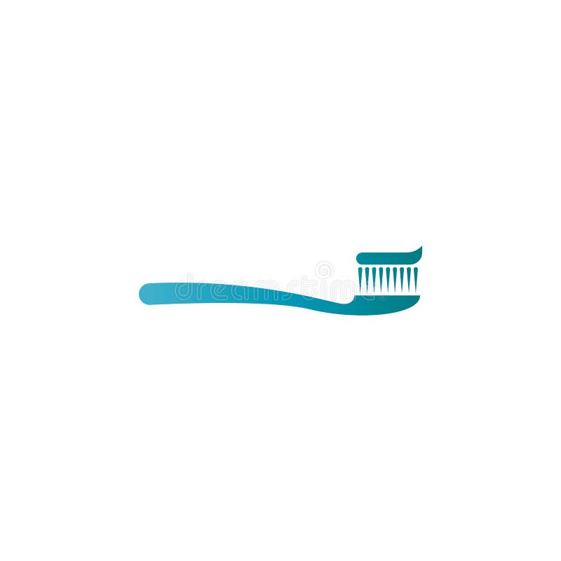 Toothbrush Icon Logo Design Template Illustration Stock Illustration ...