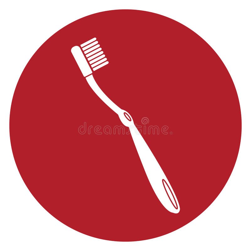 Toothbrush Icon Vector Illustration Stock Vector - Illustration of ...