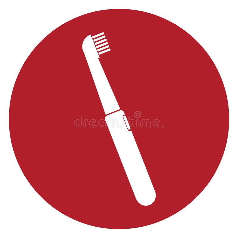 Toothbrush Icon Vector Illustration Stock Vector - Illustration of ...