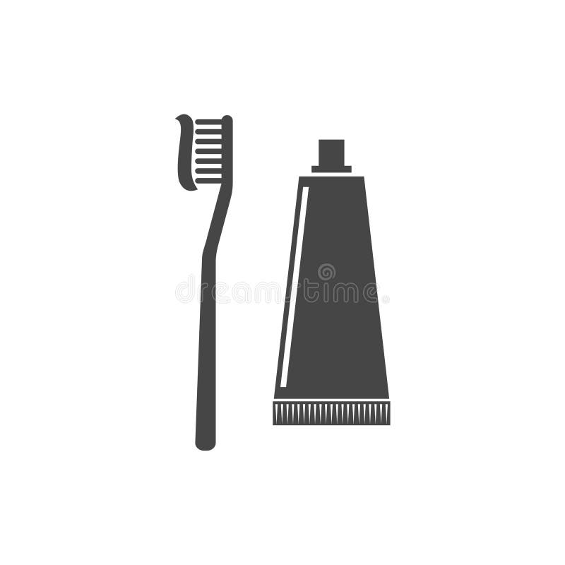 Toothbrush icon stock vector. Illustration of care, sign - 170163716