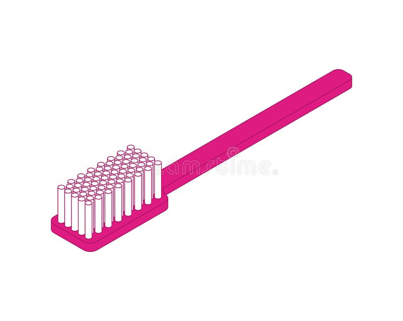 Toothbrush Isometric Isolated. Toothbrush Head Vector Illustration ...