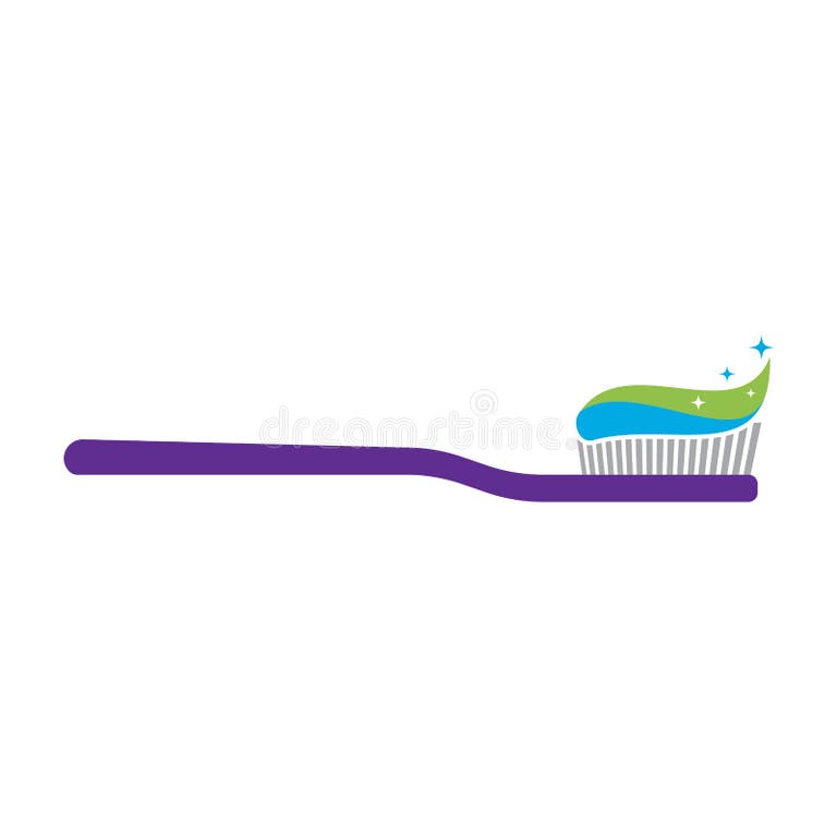 Toothbrush Logo Illustration Stock Vector - Illustration of icon ...