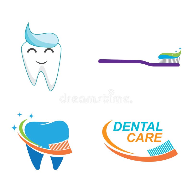 Toothbrush Logo Illustration Stock Vector - Illustration of design ...