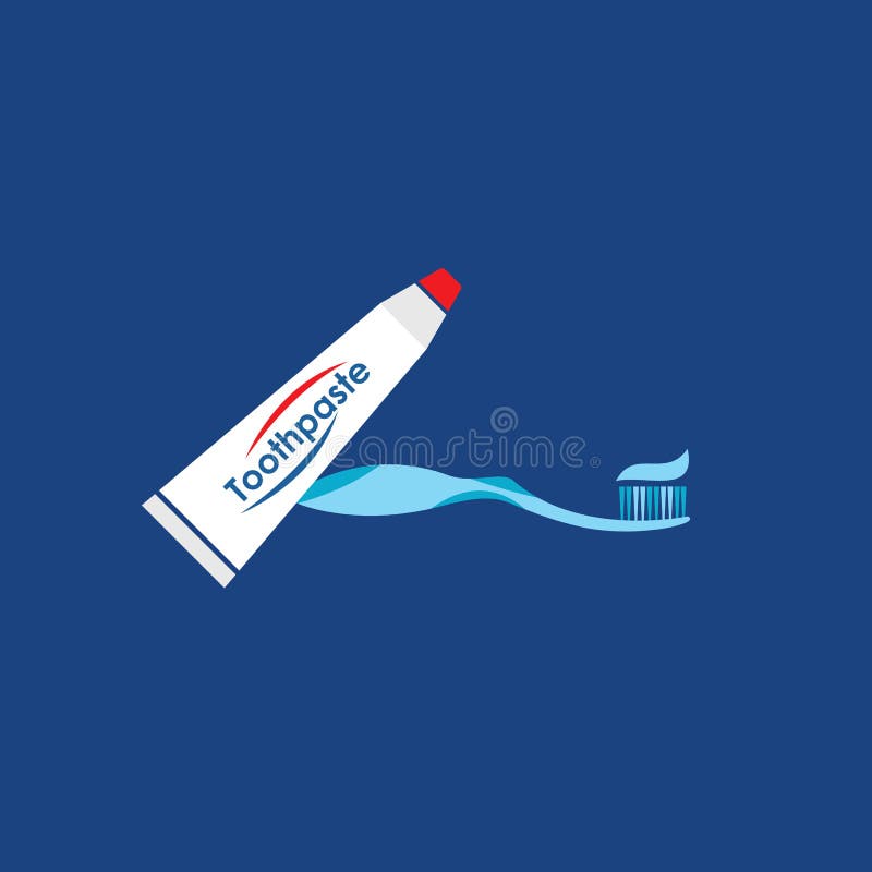 Tooth brush paste logo stock vector. Illustration of vector - 189606893