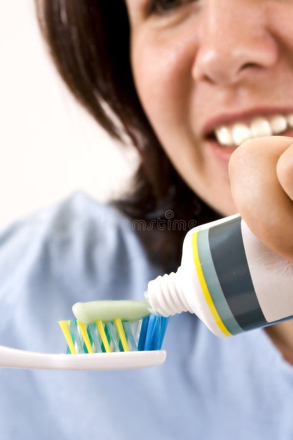 Toothbrush and paste stock photo. Image of plastic, washing - 11937444