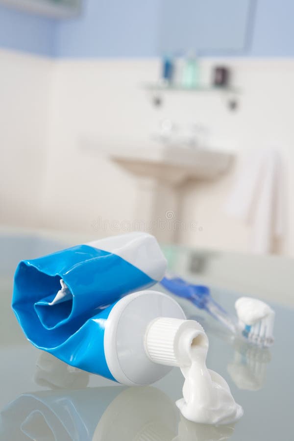 Toothbrush and toothpaste stock photo. Image of drawbacks - 22001794