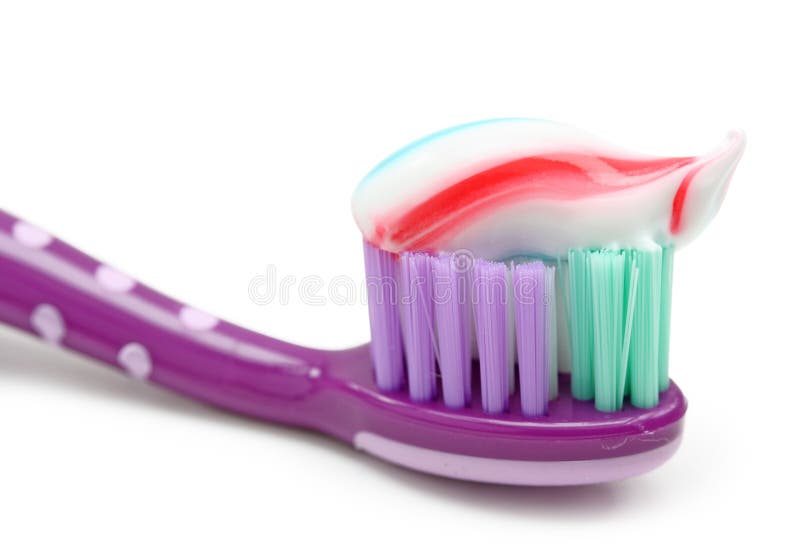 Toothbrush with toothpaste stock image. Image of plastic - 6112269