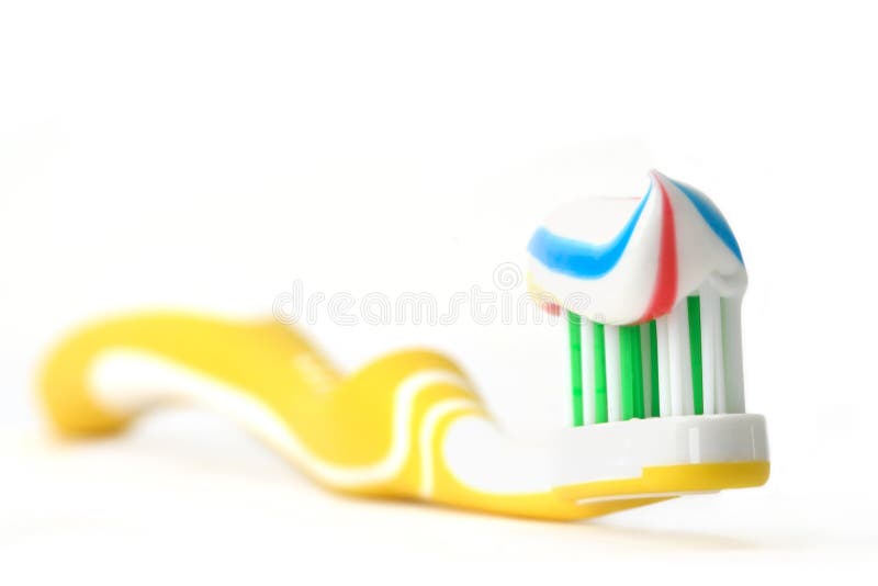 Toothbrush with toothpaste stock photo. Image of equipment - 8123544
