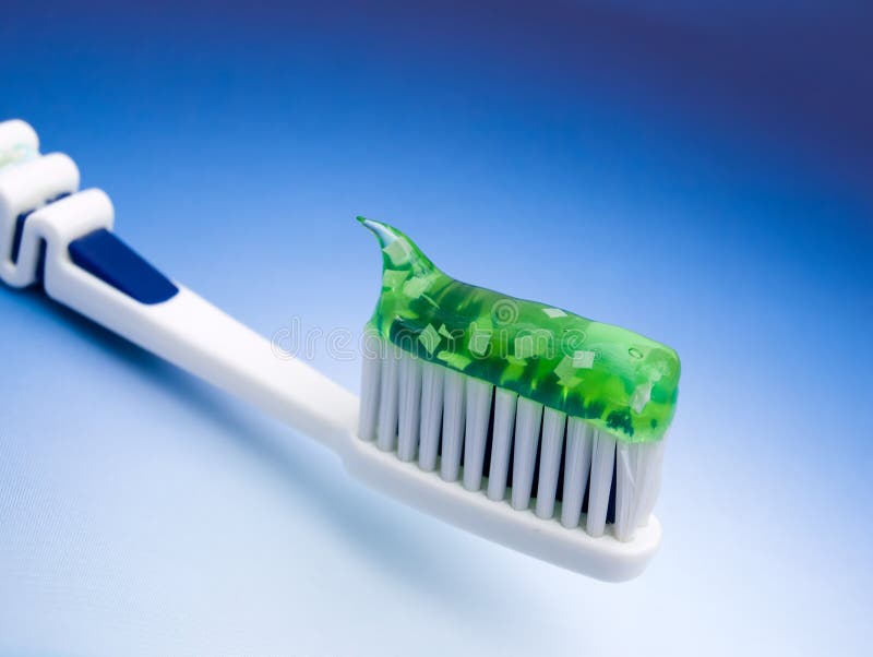 Toothbrush and toothpaste stock photo. Image of green - 8207546