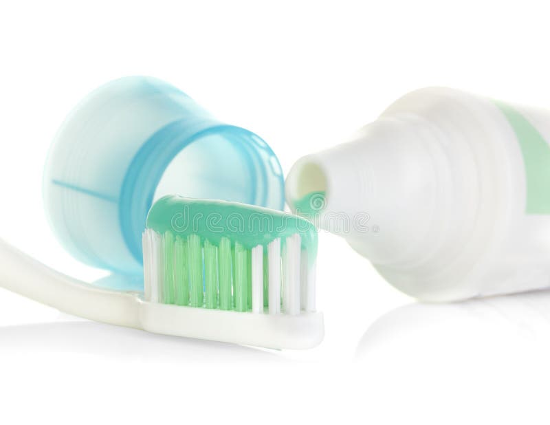 Toothbrush and Toothpaste Close-up Stock Photo - Image of beauty ...