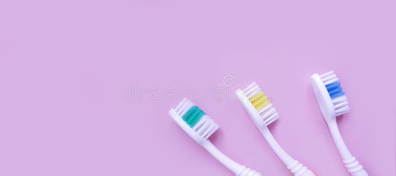 Toothbrush Toothpaste on a Colored Background Treatment Stock Photo ...