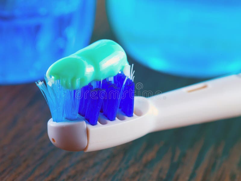 Toothbrush, Toothpaste and Mouthwash Stock Image - Image of object ...