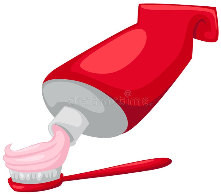 Toothpaste Toothbrush Clip Art Stock Illustrations – 729 Toothpaste ...