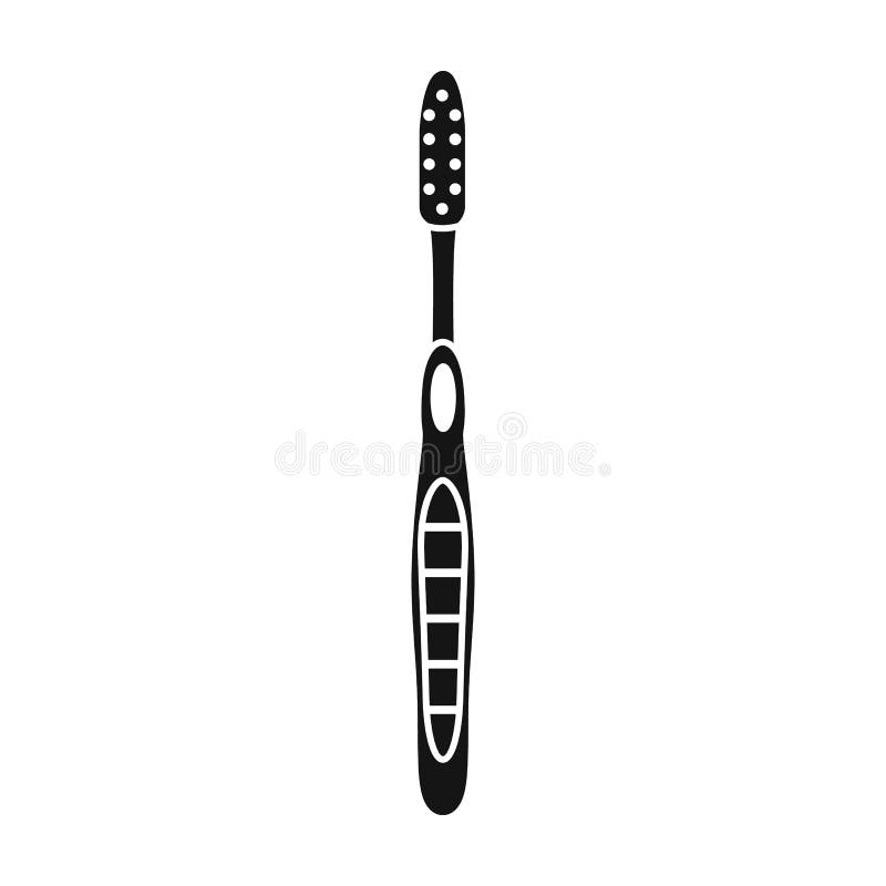 Toothbrush Vector Icon.Black Vector Icon Isolated on White Background ...