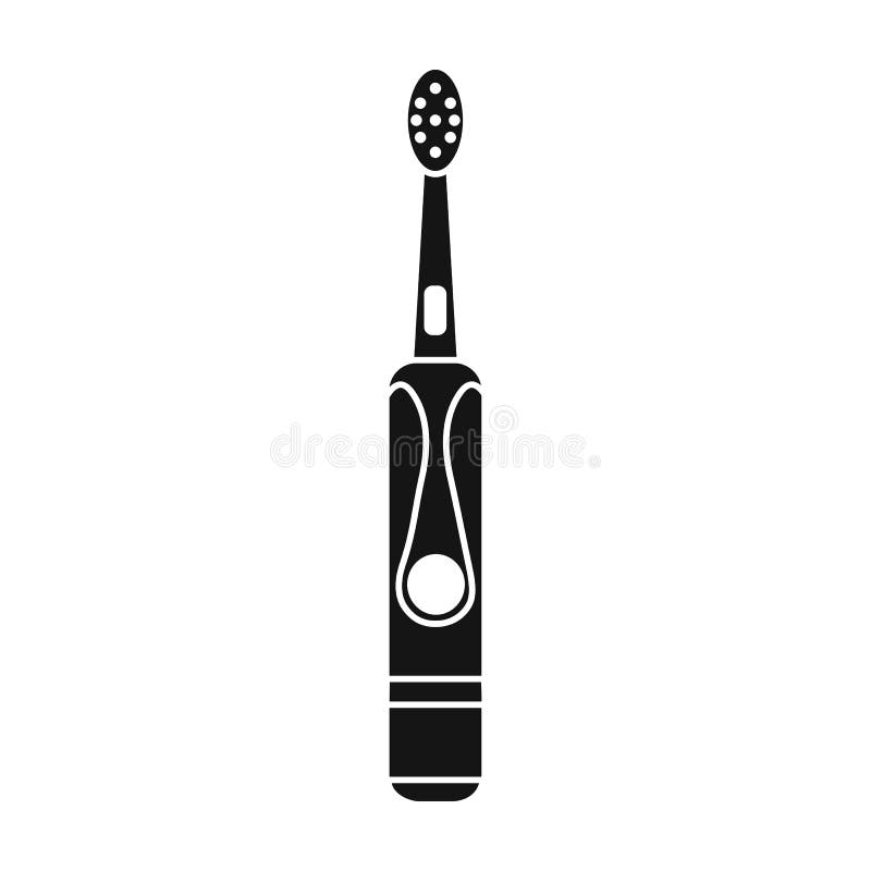 Toothbrush Vector Icon.Black Vector Icon Isolated on White Background ...