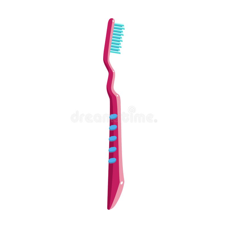 Toothbrush Vector Icon.Cartoon Vector Icon Isolated on White Background ...