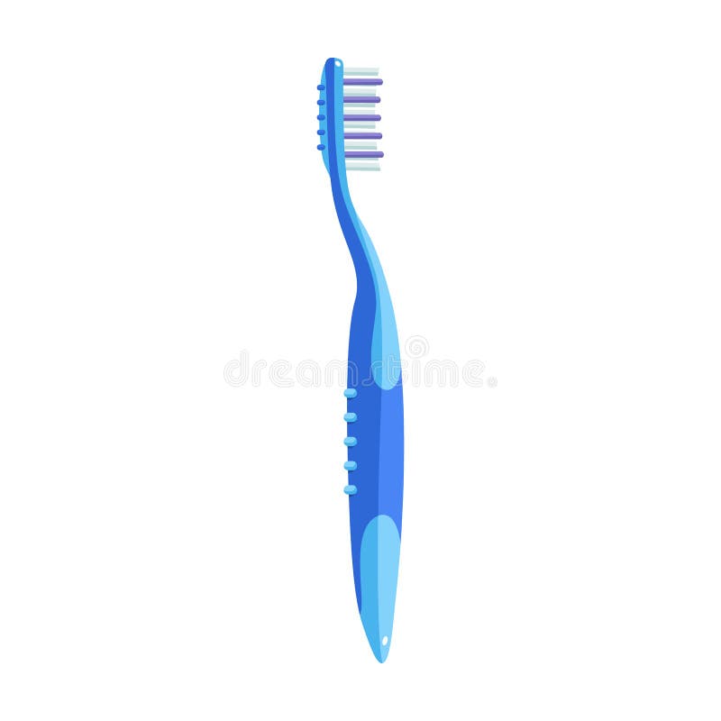 Toothbrush Vector Icon.Cartoon Vector Icon Isolated on White Background ...