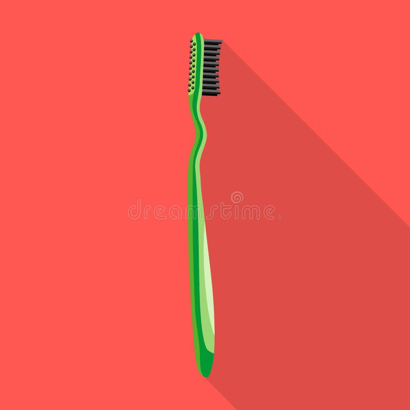 Toothbrush Vector Icon.Flat Vector Icon Isolated on White Background ...