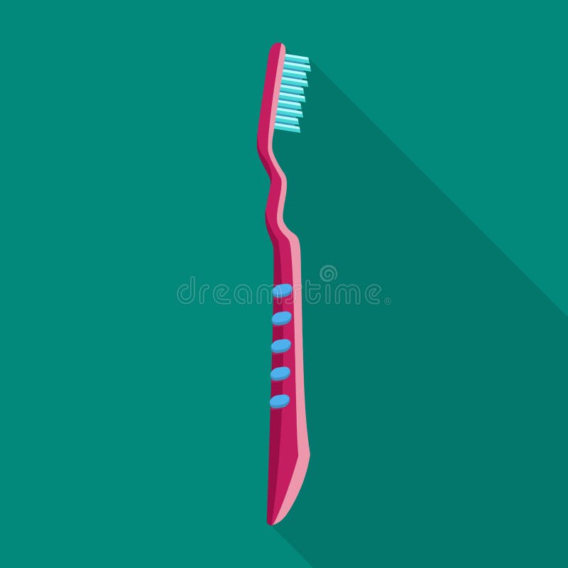 Toothbrush Vector Icon.Flat Vector Icon Isolated on White Background ...