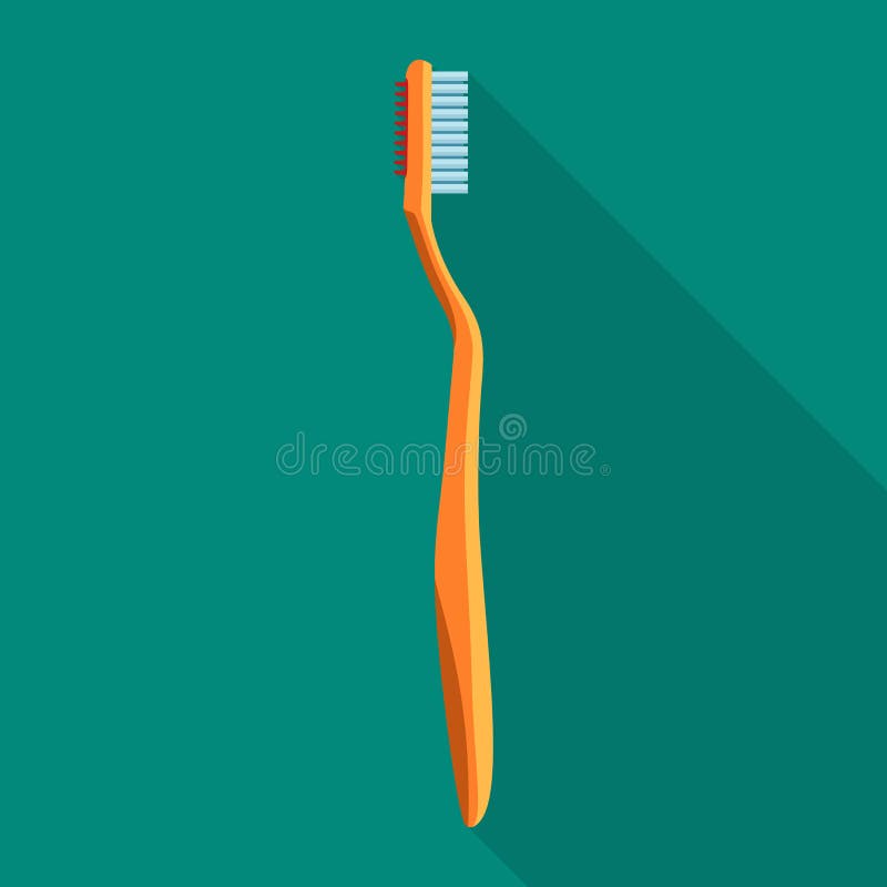 Toothbrush Vector Icon.Flat Vector Icon Isolated on White Background ...