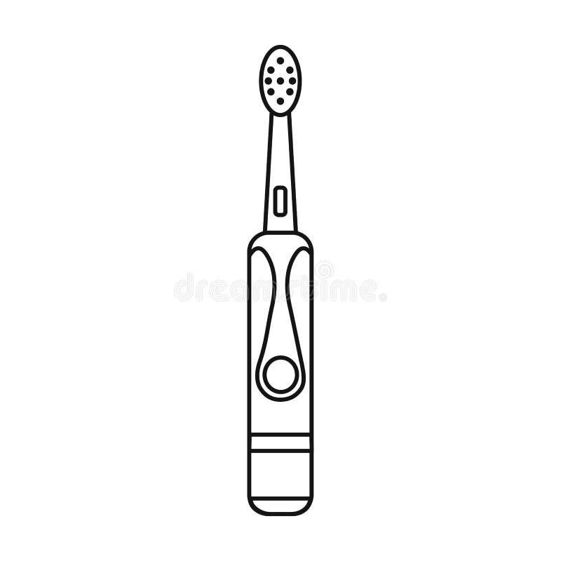 Toothbrush Vector Icon.Cartoon Vector Icon Isolated on White Background ...