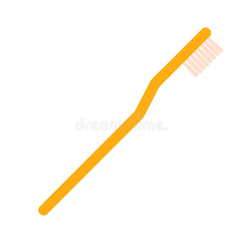Toothbrush, Yellow Brush with Bristles and Handle for Cleaning Teeth ...