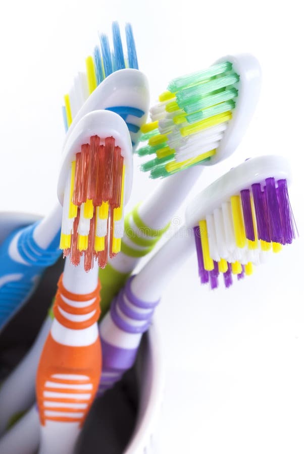 Toothbrushes stock image. Image of equipment, three, healty - 26457279