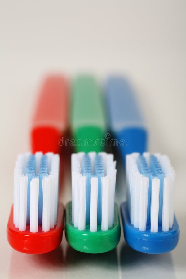Toothbrushes stock photo. Image of brushing, hygiene, toothbrushes ...