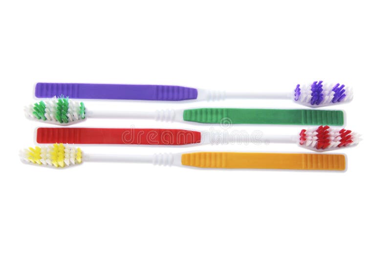 Toothbrushes border stock image. Image of macro, close - 33216959