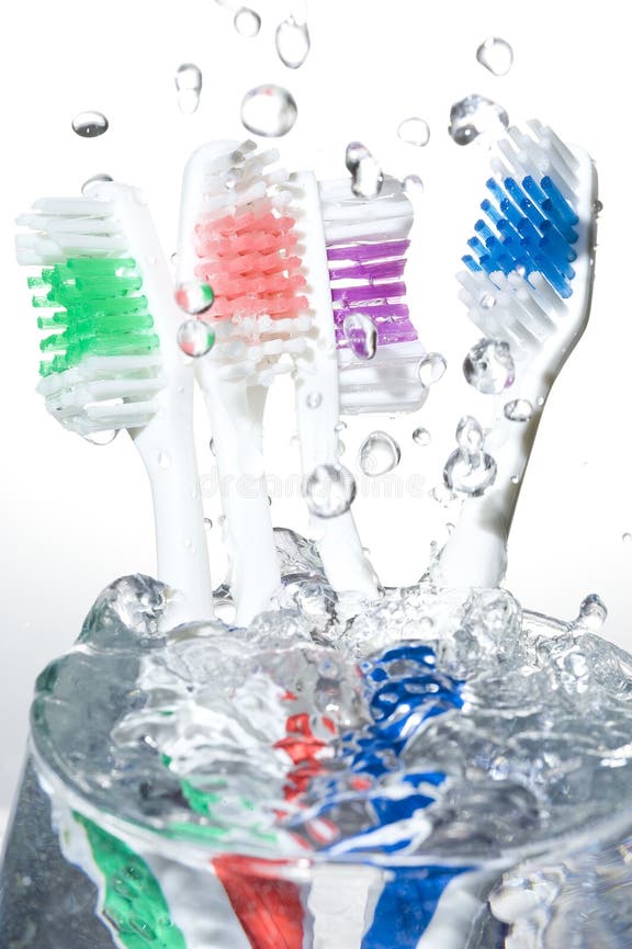Toothbrushes stock photo. Image of hygiene, creative, isolated - 9577466