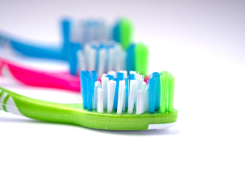 Toothbrushes Isolated on White Background Stock Image - Image of care ...