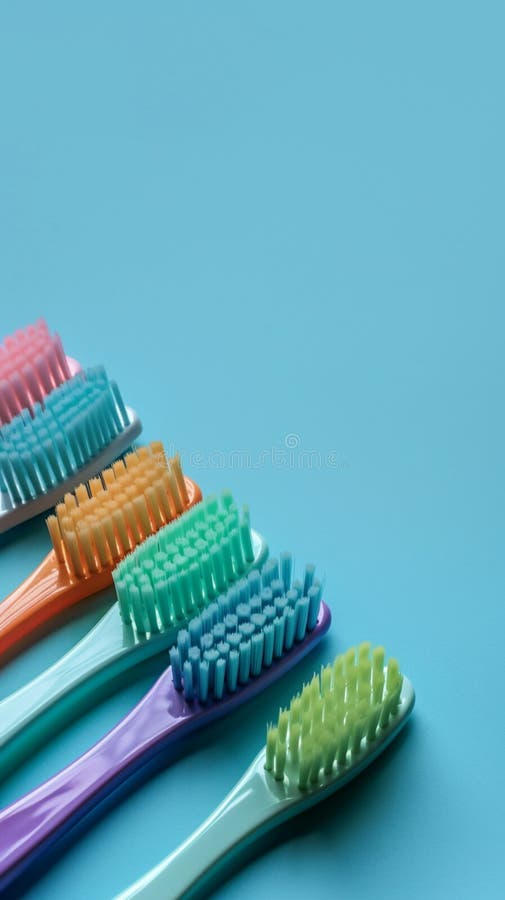 Toothbrushes Minimal Background Stock Illustration - Illustration of ...