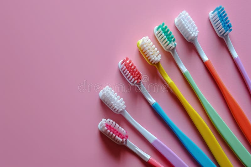 Toothbrushes Minimal Background Stock Illustration - Illustration of ...