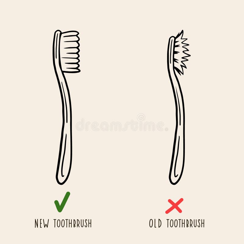 Old tooth brush stock vector. Illustration of clip, figure - 2342395