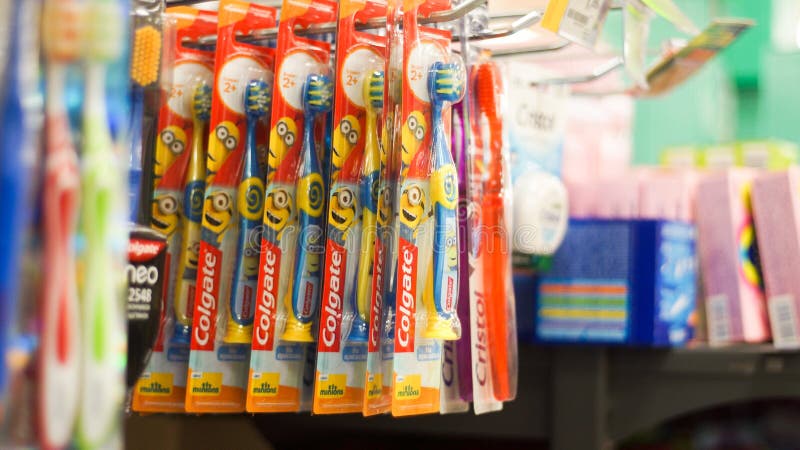 Toothbrushes and Toothpaste are on the Shelves of Stores. Editorial ...