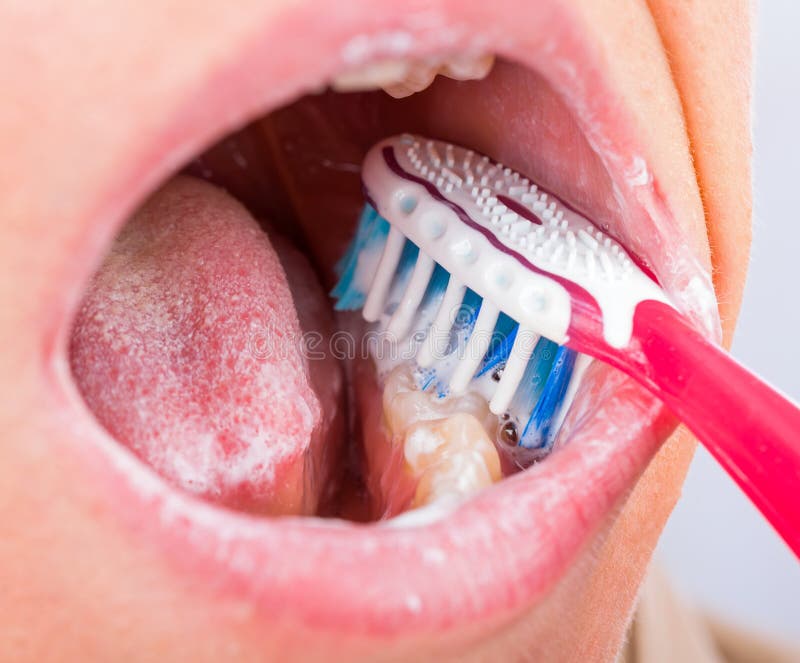 Toothbrushing stock image. Image of caries, detail, dentist - 50835835