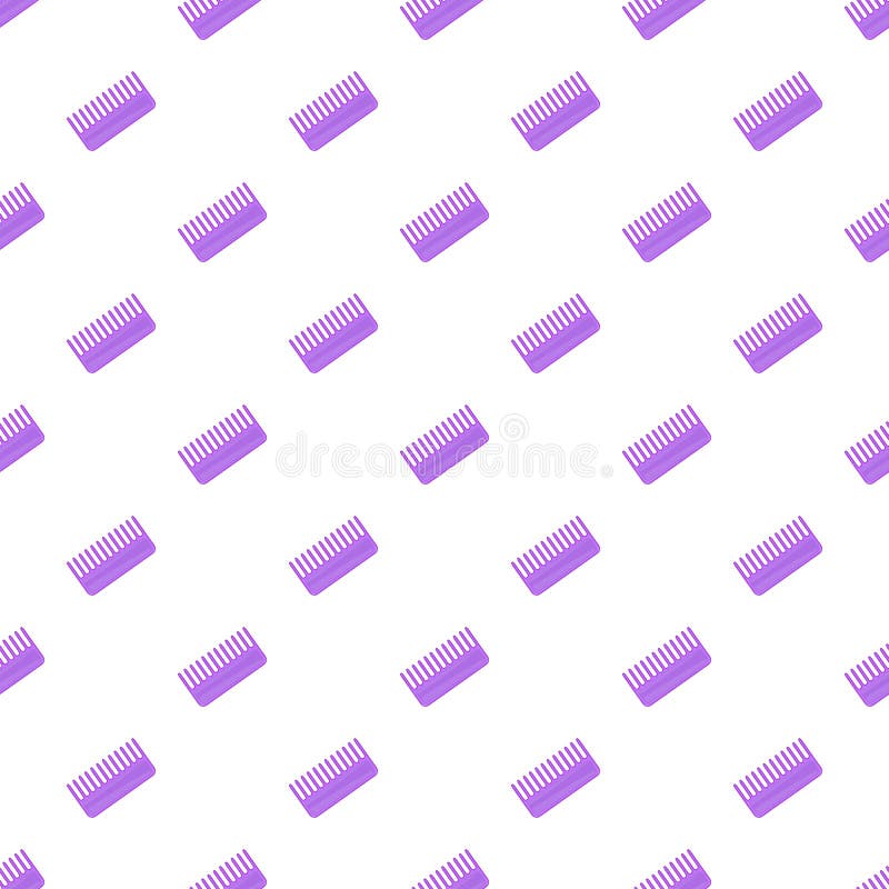 Toothed Comb Pattern, Cartoon Style Stock Vector - Illustration of ...