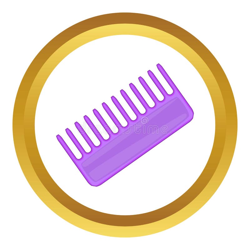 Toothed Comb Icon Cartoon Style Stock Illustration Illustration Of Accessory Brush 124373140