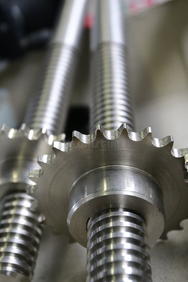 Toothed Brass Gear Wheel stock photo. Image of machine - 22985070