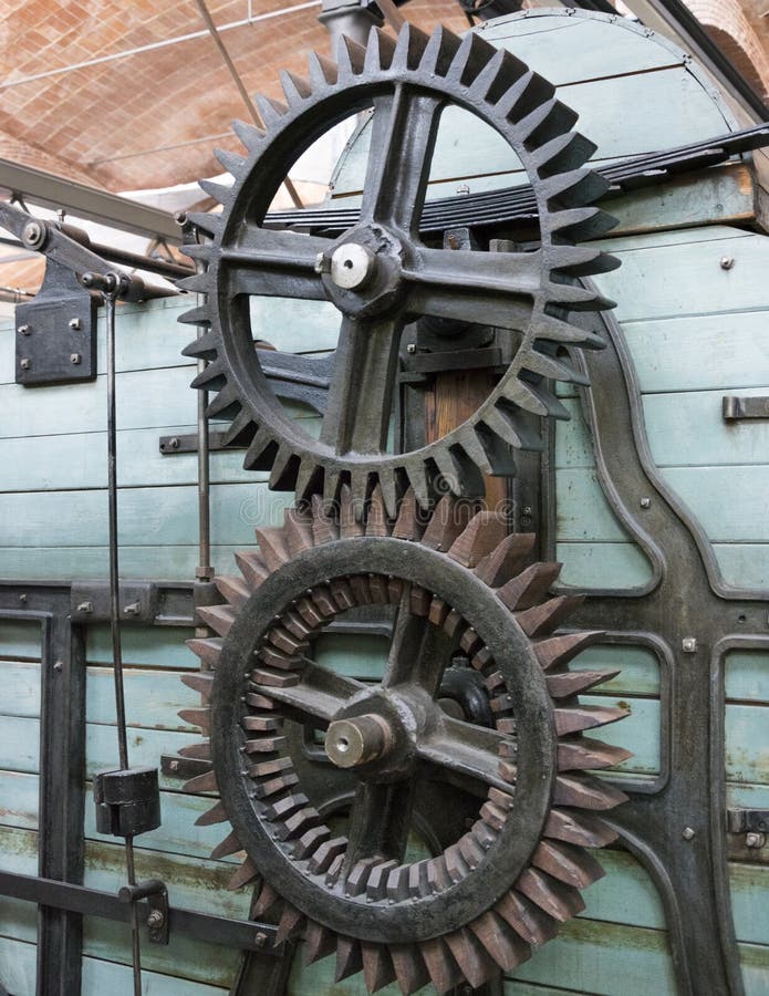 Toothed wheels. stock photo. Image of size, manufacture - 99146424