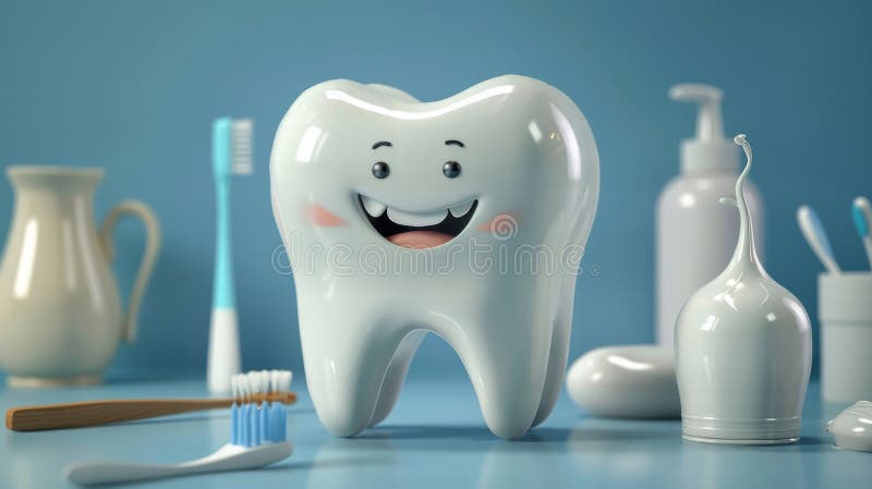 A Toothpaste Advertisement Featuring a Shining Smile Stock Photo ...