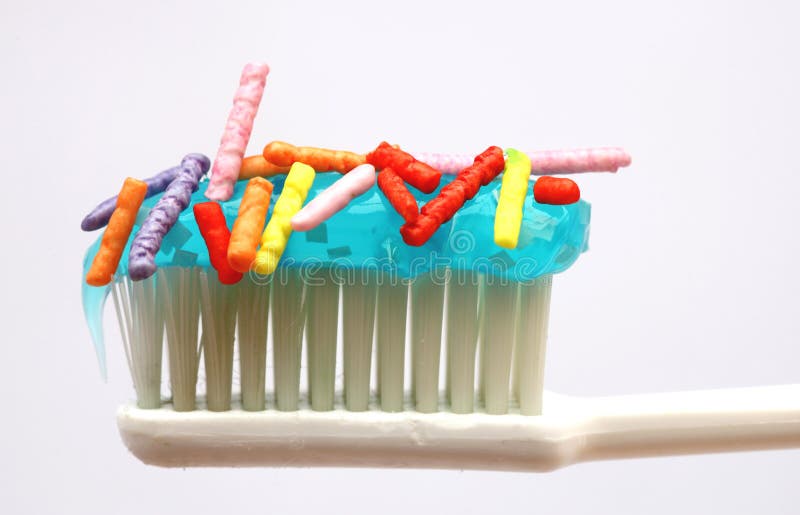 Toothpaste with candy stock photo. Image of concept, sweet - 12149366
