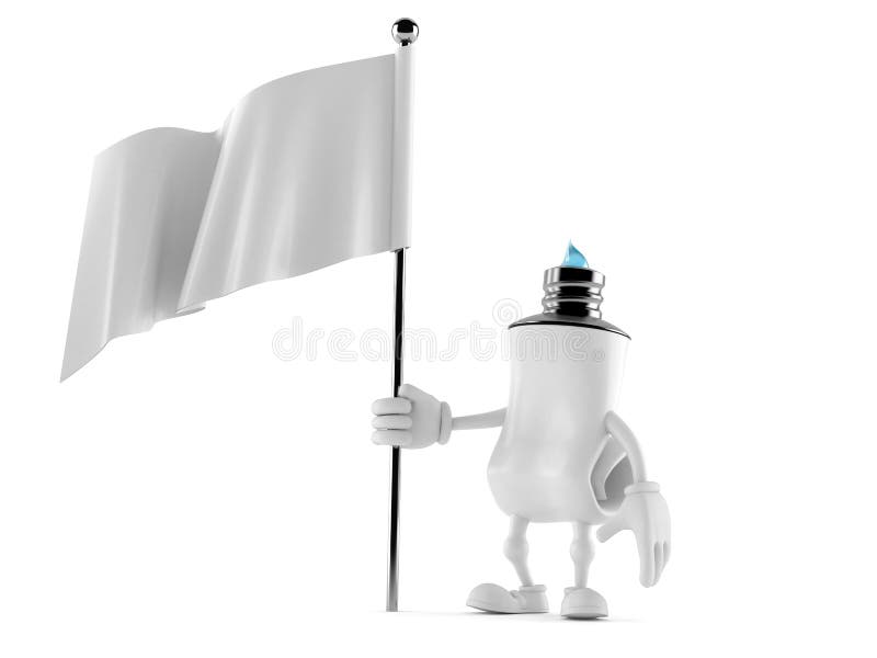 With Flag Toothpaste Character Cartoon Style Stock Vector ...