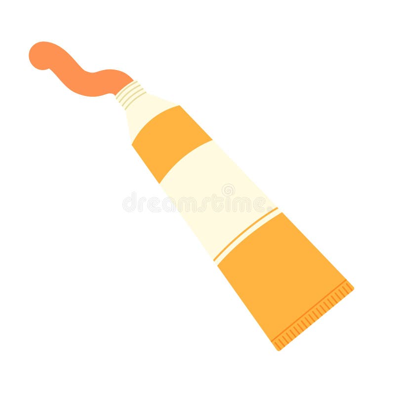 Toothpaste. Flat Vector Illustration Isolated on White Stock ...