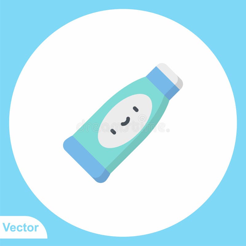 Toothpaste Flat Vector Icon Sign Symbol Stock Vector - Illustration of ...
