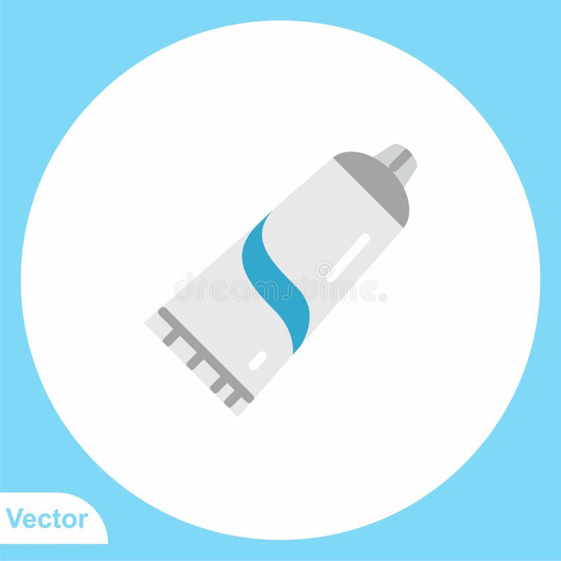 Toothpaste Flat Vector Icon Sign Symbol Stock Illustration ...