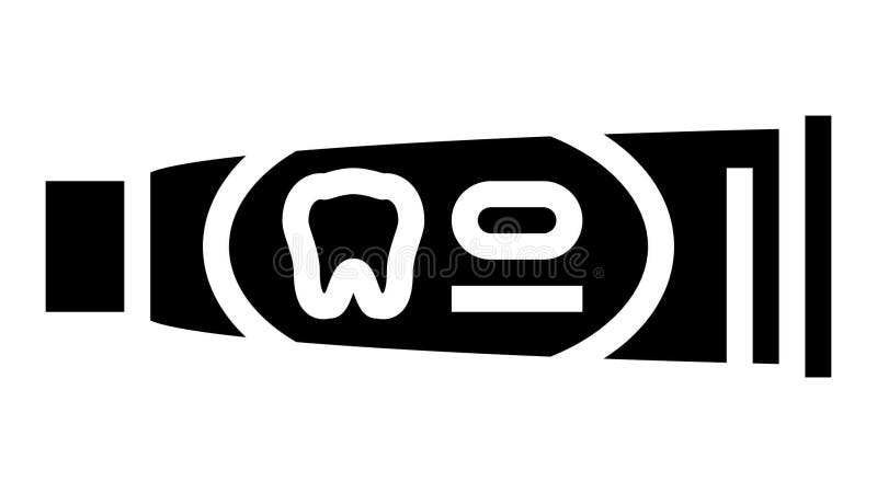 Toothpaste Glyph Icon Animation Stock Footage - Video of medicine ...