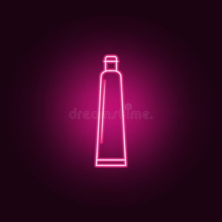 Toothpaste Icon. Elements of Bottle in Neon Style Icons Stock ...