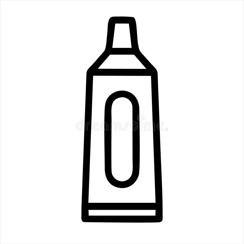 Toothpaste Icon Isolated on White Background from Pharmacy Collection ...